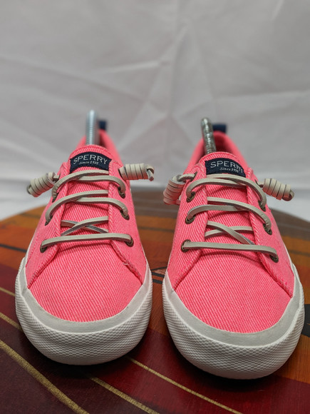 Sperry | Shoes | Sperry Pier Wave Pink Twill | Poshmark